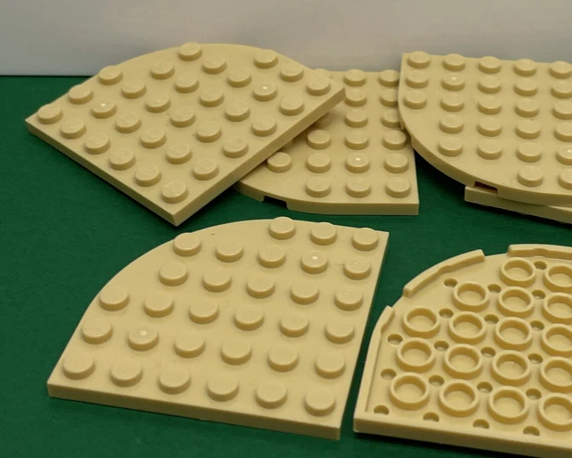 LEGO PLATTE, 6 x 6 mit runder Schleifecke, Teilenr. 6003/4 Stück pro ...