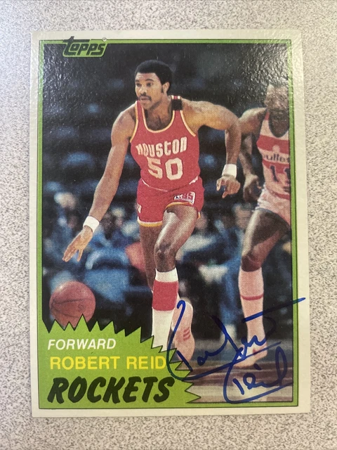 1981 TOPPS ROBERT Reid carte dédicacée #88 Houston Rockets A-188 EUR 22 ...