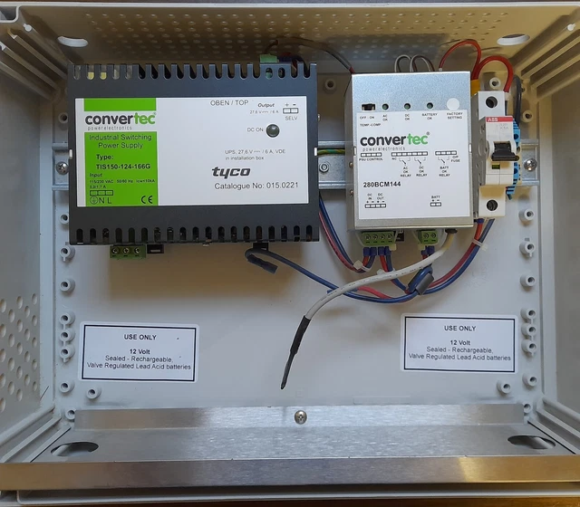 CONVERTEC TIS150-124-166G POWER Supply Netzgerät mit USV Modul 280BCM144 und K6A EUR 75,00 ...