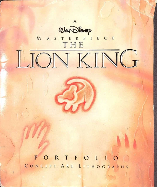 THE LION KING Portfolio: Concept Art Lithographs, , Good Condition ...