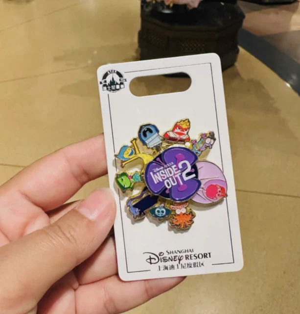AUTHENTIC DISNEYLAND PIN 2025 inside out pixar Spinner Shanghai Disney ...