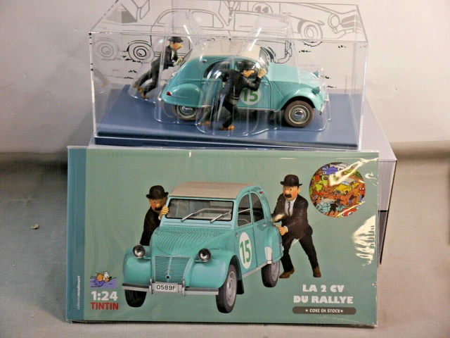TIM & STRUPPI Tintin Citroen 2CV Rally Model Car 29954 Moulinsart 1/24 ...