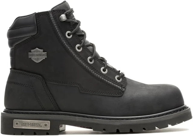 HARLEY-DAVIDSON FOOTWEAR MENS Vintner Steel Toe 6-Inch Waterproof Work ...