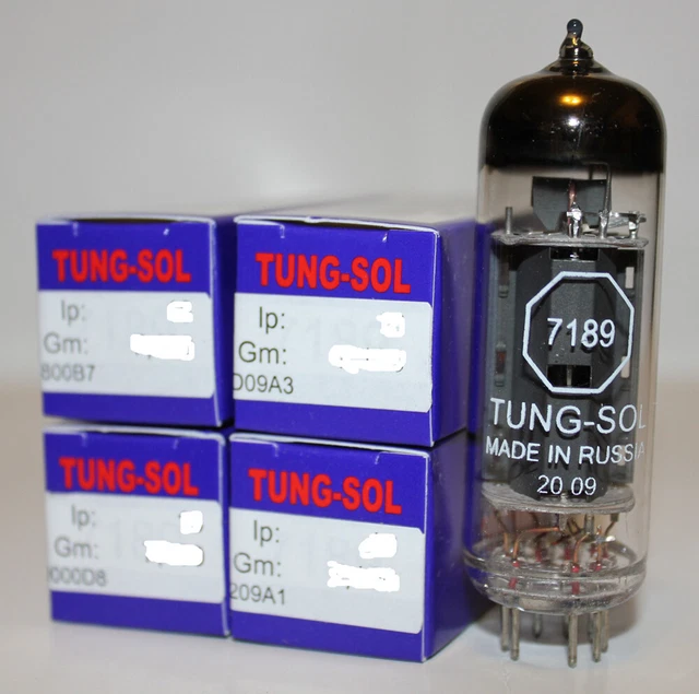 USINE PLATINE QUAD Assortis Tung Sol 7189 Tubes, Tout Neuf en Boîte EUR 166,07 - PicClick FR