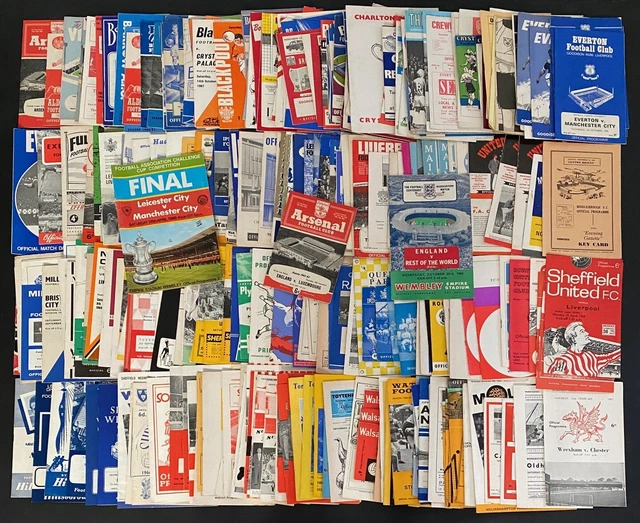 COLLECTION OF 330 football programmes from the 1960s all in excellent ...