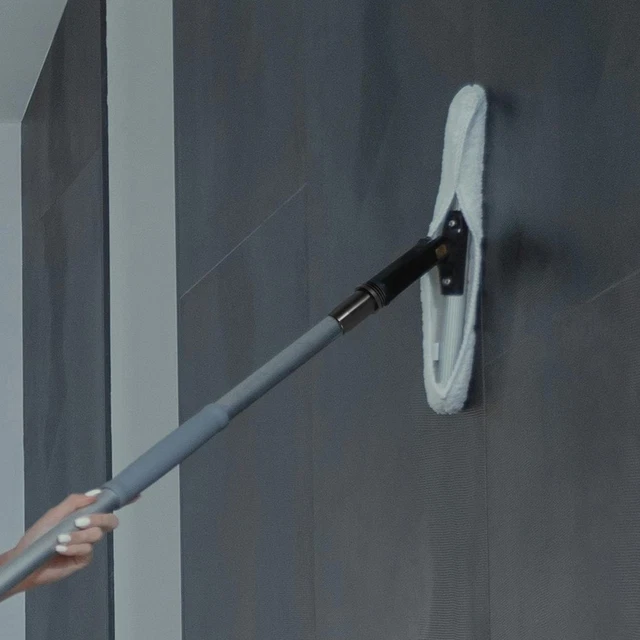 2 PCS PLASTIC Broom Handle Extension Pole Attachments Connector Thread ...