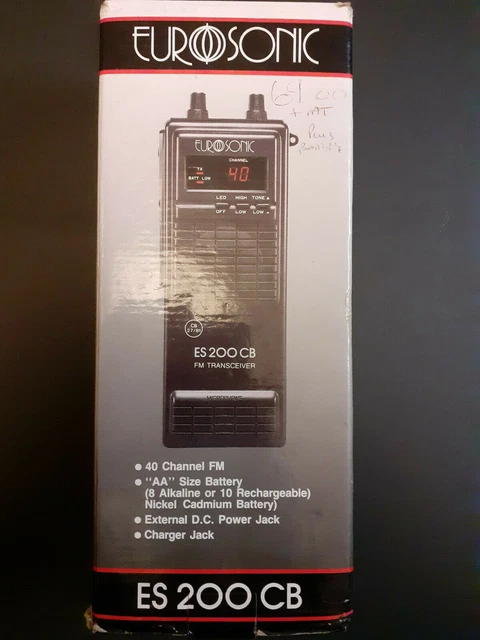 EUROSONIC ES-200 HANDHELD CB Radio 40 Channel FM £141.08 - PicClick UK