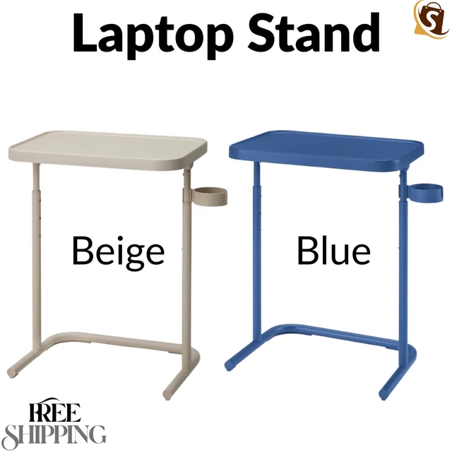 IKEA ADJUSTABLE Laptop Stand Portable Desk Table Monitor Holder Beige ...