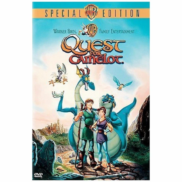 QUEST FOR CAMELOT (WBFE) (DVD) Pierce Brosnan Céline Dion Gabriel Byrne ...