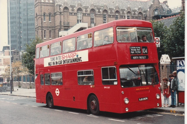 LONDON BUS PHOTO - DMS2257 (HT) route 104 £0.50 - PicClick UK