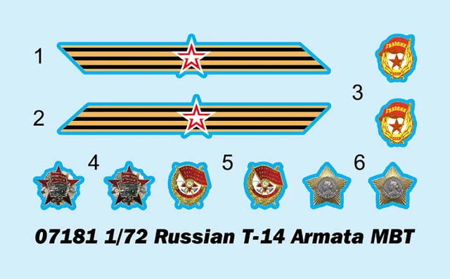 TRUMPETER 07181 1:72 Russian T-14 Armata MBT Plastic Model Kit EUR 14 ...