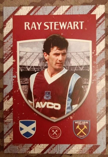 RAY STEWART HAMMERS Sammlerstücke Sammelkarte 2022/23 West Ham Utd ...