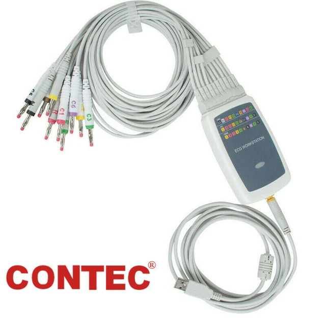 CONTEC PC BASIS EKG Workstation 12-adriges Ruhe-EKG-Rekordersystem EUR ...