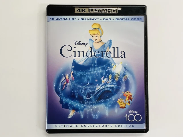 CINDERELLA (4K ULTRA HD + Blu-ray + DVD) 3-Disc Set, No Digital FREE SHIPPING LN £16.23 ...