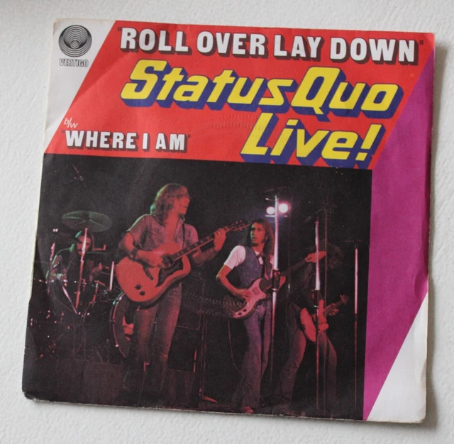 STATUS QUO, ROLL over lay down / where i am , SP - 45 tours France EUR ...