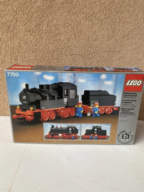 LEGO VINTAGE TRAIN 12 V 7750 12v locomotive à vapeur électrique scellée ...
