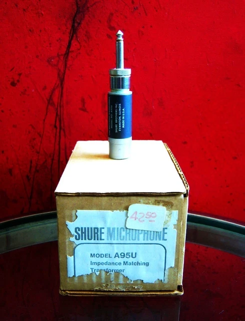 VINTAGE 1960'S SHURE A95A Line Matching Transformer microphone Hi Z to ...