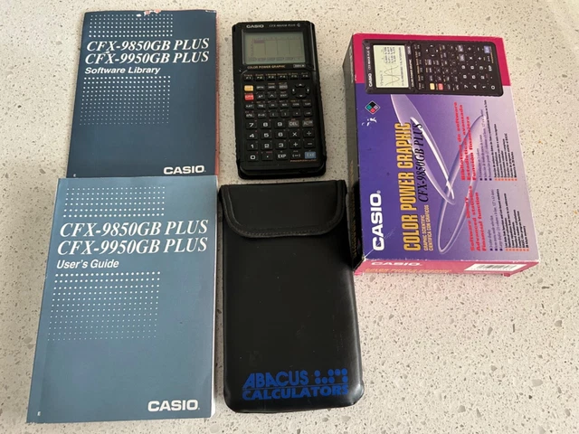 CASIO COLOUR SCIENTIFIC Calculator Graphing CFX-9850GB PLUS Complete ...