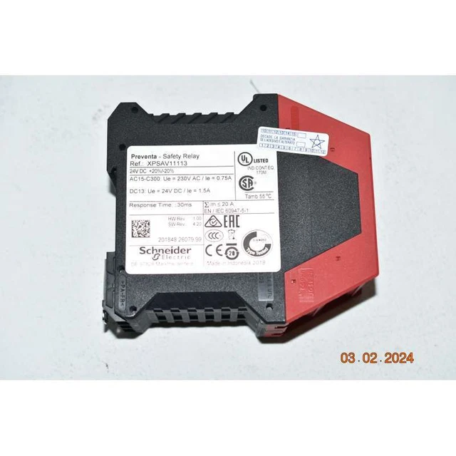 SCHNEIDER XPSAV11113 PREVENTA Emergency Stop Module £221.66 - PicClick UK