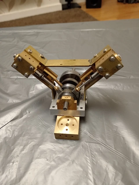 TWO CYLINDER SLIDE valve V steam engine £70.00 - PicClick UK