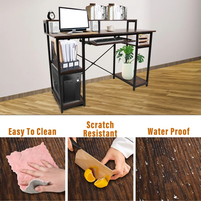 55'' COMPUTER DESK Laptop Table Writing Study Workstation Home Office ...