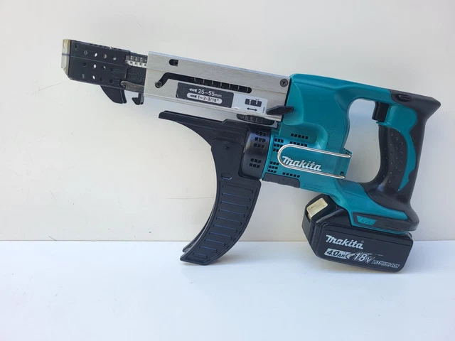 MAKITA DFR550 18V LXT Autofeed,Screwgun, Drywall.1x4.0ah Battery. £180. ...
