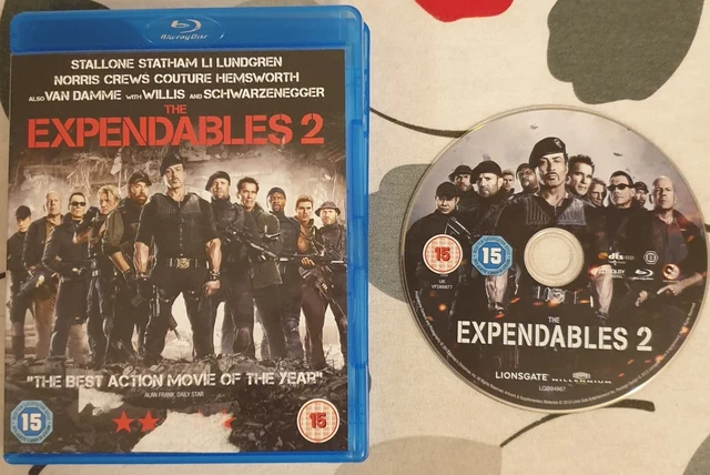 THE EXPENDABLES 2 Blu-ray Sylvester Stallone Jason Statham Jet Li ...
