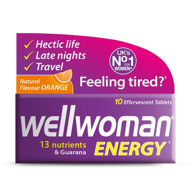 WELLWOMAN ENERGY ORANGE - 10 Dissolving Multivitamins Effervescent ...