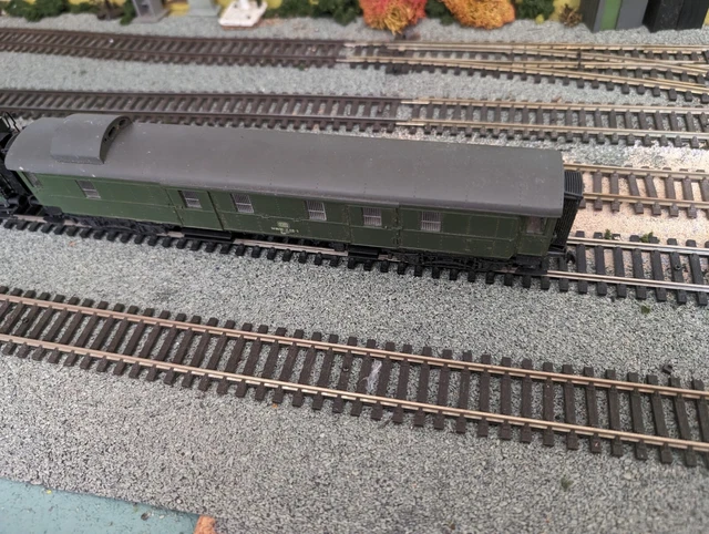 ROCO HO SCALE baggage and post coach era3 DB green £16.00 - PicClick UK