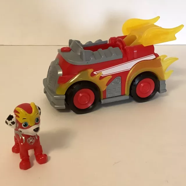 Paw Patrol Mighty Pups Super Paws Marshalls Deluxe Vehicle With Lights