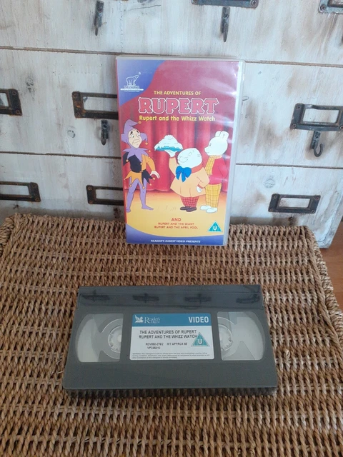 THE ADVENTURES OF Rupert-Rupert And The Whizz Watch-Vhs Video-Brand New ...