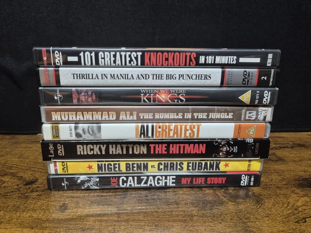BOXING DVD BUNDLE x8 Films Documentaries Ali Joe Calzaghe Benn Vs ...