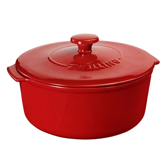 ZWILLING CERAMIC COOKING Pot with Lid Microwave/Freeze Safe Easy Clean ...