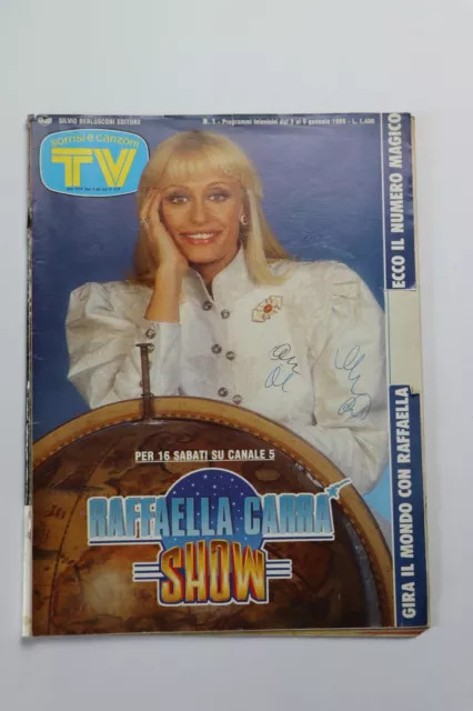 Rivista Tv Sorrisi E Canzoni Anno 1988 N 1 Raffaella CarrÀ Eur 10 00
