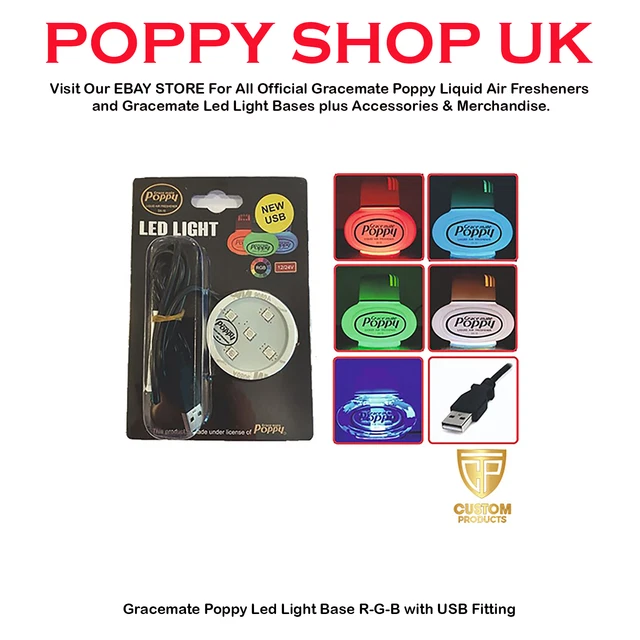 GRACEMATE POPPY LED Light MULTI COLOUR-RGB USB Fitting FREE NEXT DAY ...