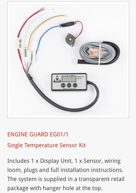 TEMPERATURE GAUGE OVERHEATING Alarm HGV Truck Scania Volvo ERF IVECO ...