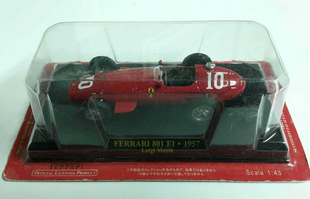 FERRARI 801 F1 1957 Luigi MUSSO F1 FORMULE 1 N°10 au 1/43 sous blister ...