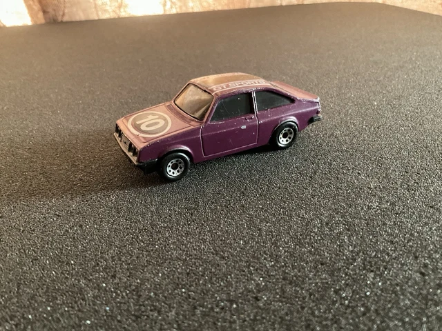 MATCHBOX SUPER GT Ford Escort RS2000 Purple Diecast Toy Car Vintage ...