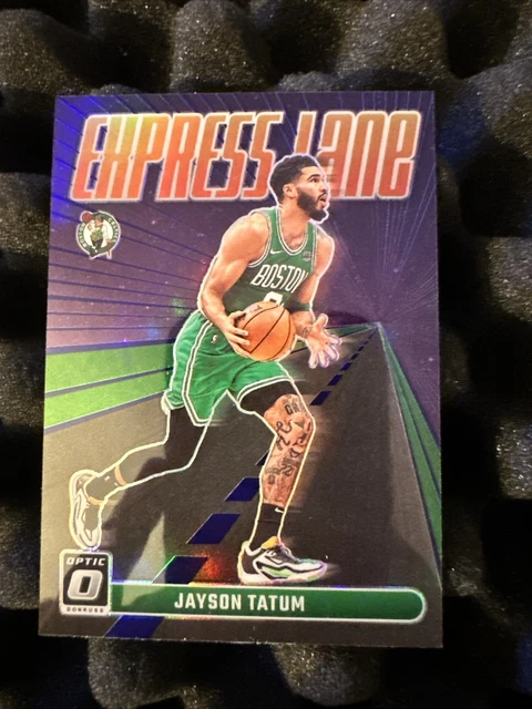 JAYSON TATUM 2023-24 Donruss optique violet Holo Express Lane Celtics ...