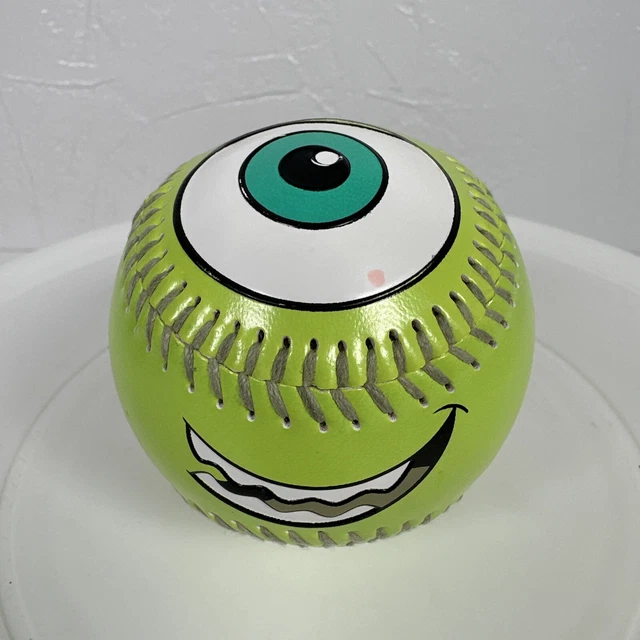 DISNEY PIXAR MONSTERS Inc Mike Wazowski Baseball Ball Collectible ...