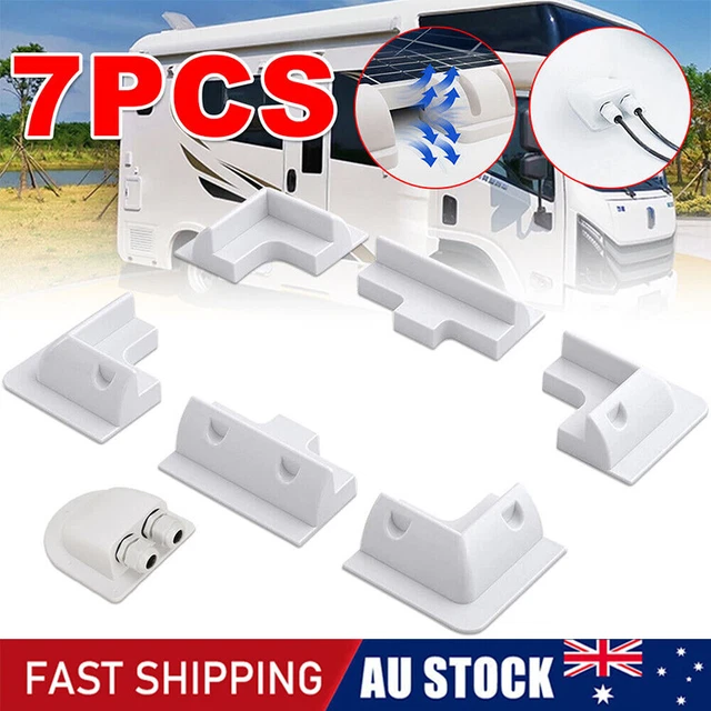 7PCS SOLAR PANEL Mounting Brackets Kit Corner Caravan RV Boat Yacht ...