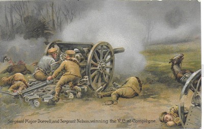 VINTAGE MILITARY SOLDIERS Postcard,Sergeant Major Dorrell & Sergeant ...
