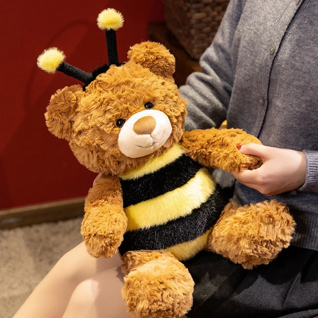 PLUSH BEE BEAR Toy With Pp Cotton Filling For Kids Sleep Pillow Gift ...