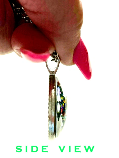 SATANIC PAGAN RED BAPHOMET DEVIL STAR Pendant 925 Sterling Silver 20 ...