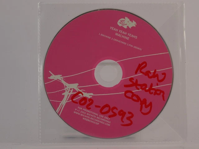 YEAH YEAH YEAHS MACHINE (Y1) 3 pistes promo CD pochette plastique ...