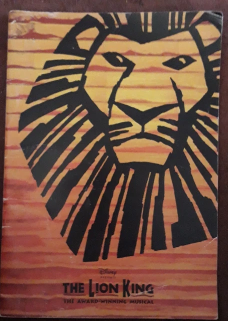 THE LION KING - The Musical Theatre Programme Disney big book £2.99 ... THE LION KING - The Musical Theatre Programme Disney big book £2.99 ...