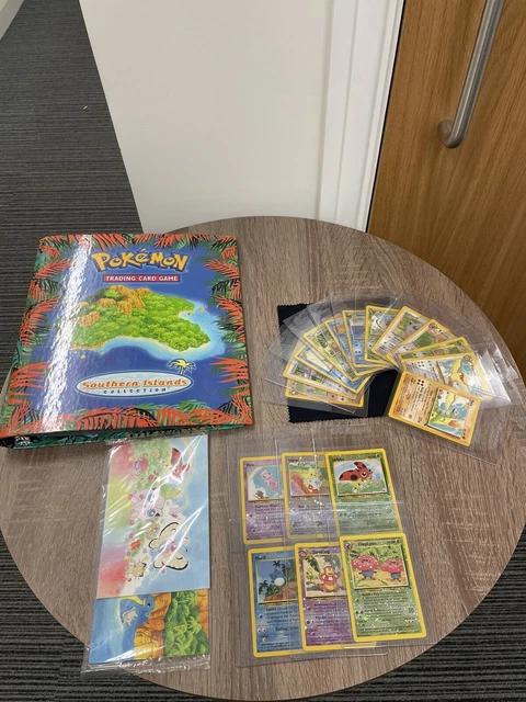 SOUTHERN ISLANDS COMPLETE 1-18 + Folder + Postcards Pokémon Cards £235. ...