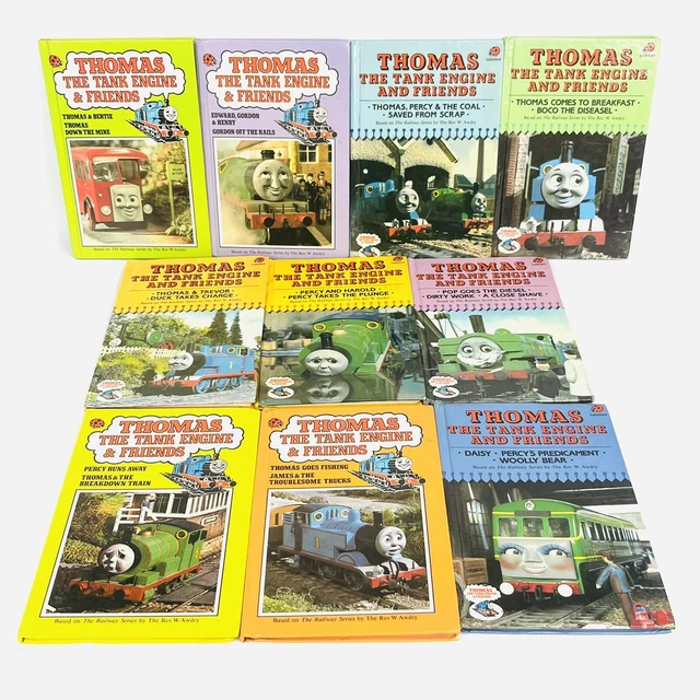 VINTAGE 80S THOMAS the Tank Engine & Friends Ladybird Book Lot x 10 ...