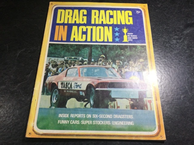 1967 DRAG RACING In Action Super Stock Funny Cars NHRA Olds 442 Hemi ...