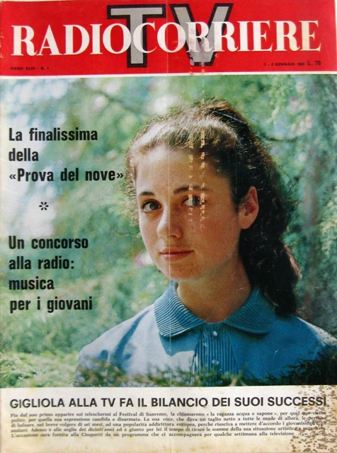 RADIOCORRIERE TV 1 1966 Gigliola Cinquetti Laura Efrikian Cutolo Gianni ...